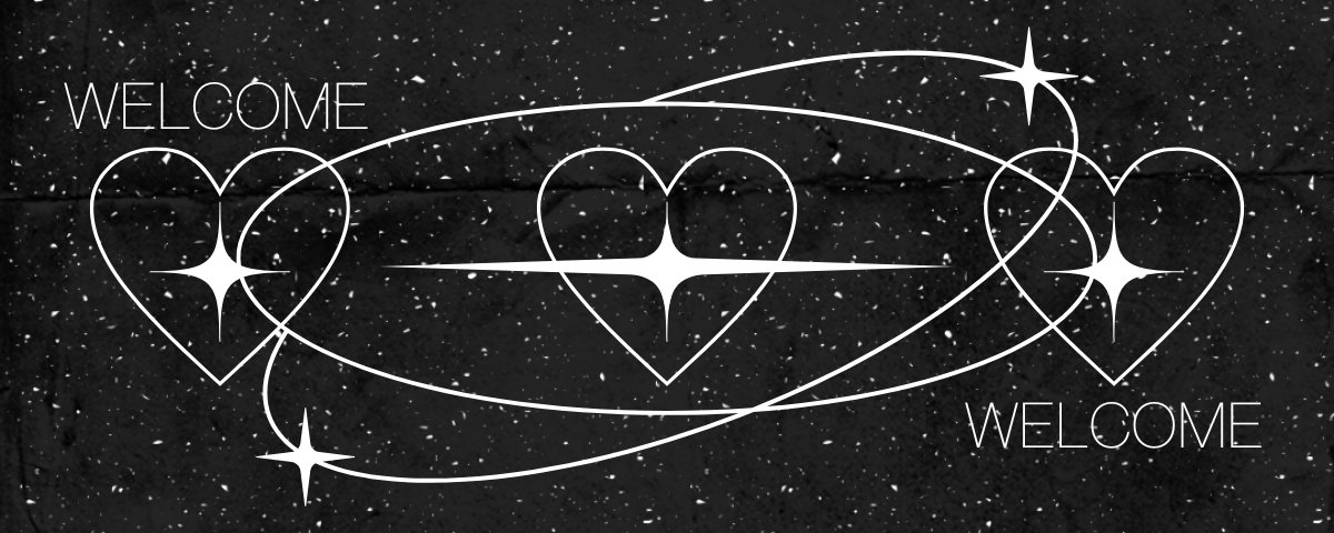 Black Space Fine Line Twitch Banner - Black and White - Etsy