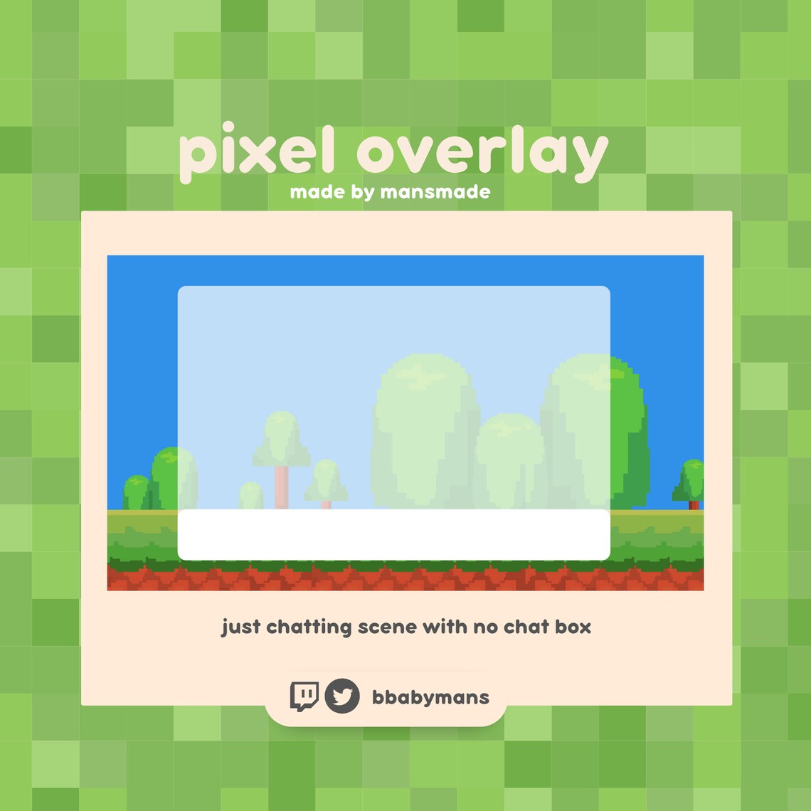 Full Twitch Package Pixel Art Twitch Overlay Scenes and - Etsy