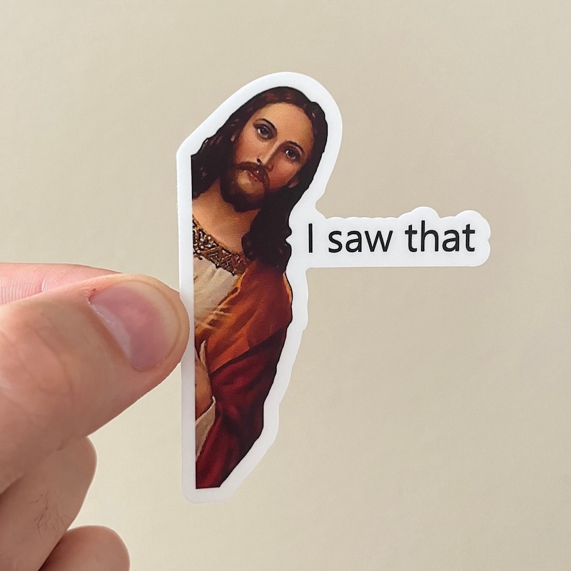 Jesus I Saw That Sticker - Etsy