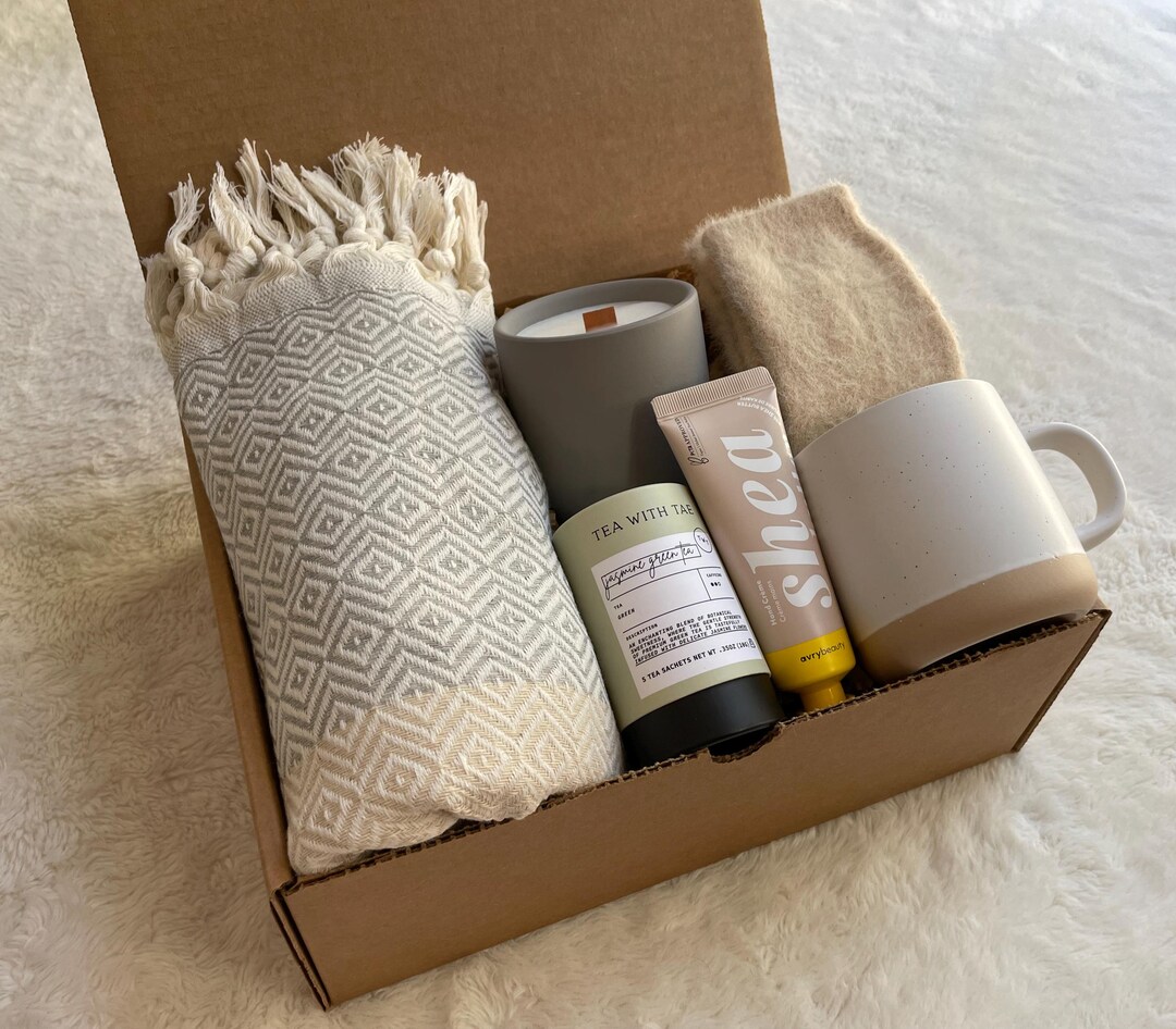 Hygge Gift Box With Blanket, Love You Hygge Gift Box for Her, Perfectly ...