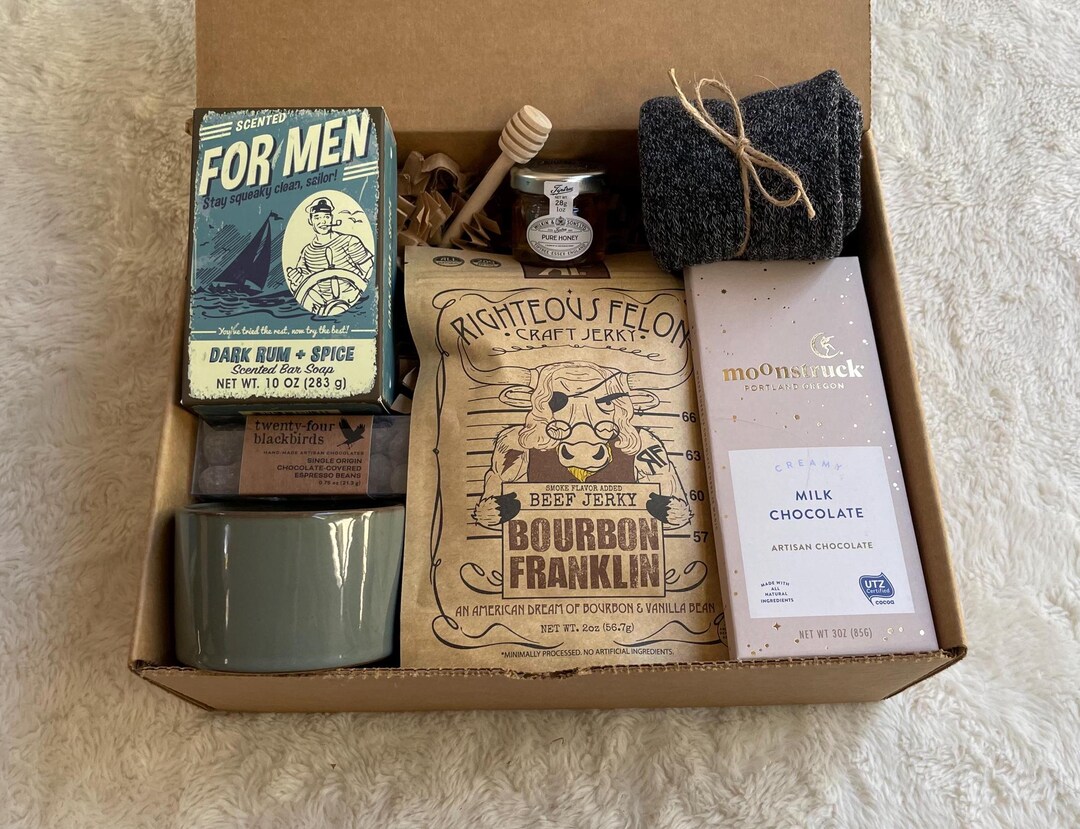 Mens Care Gift Box - His Birthday, Pick Me Up, Get Well Soon, Gifts for ...