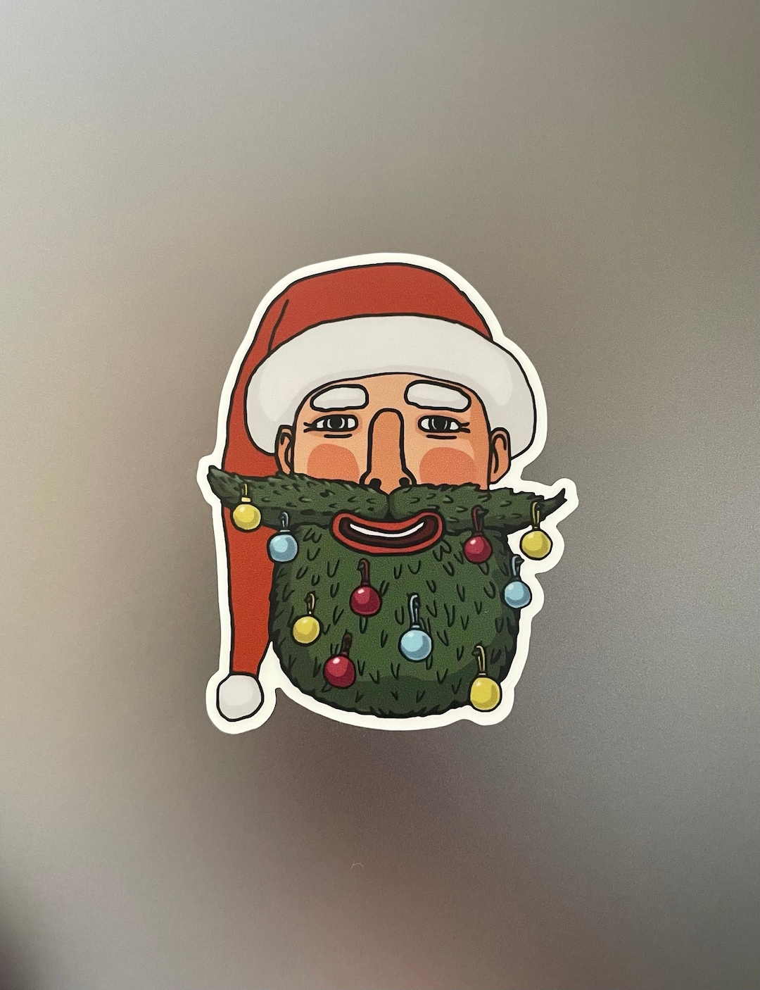 Santa Funny Sticker Christmas Meme Sticker Laptop Sticker With Santa ...