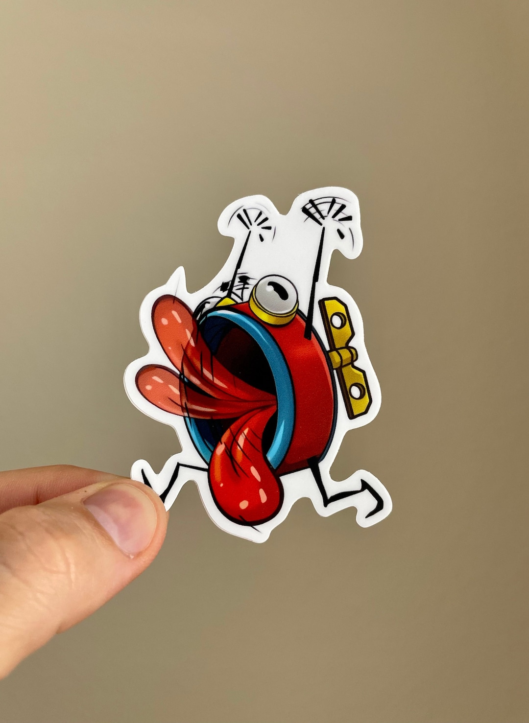 Crazy Alarm Funny Sticker Meme Sticker Sticker for Laptop Sticker for ...