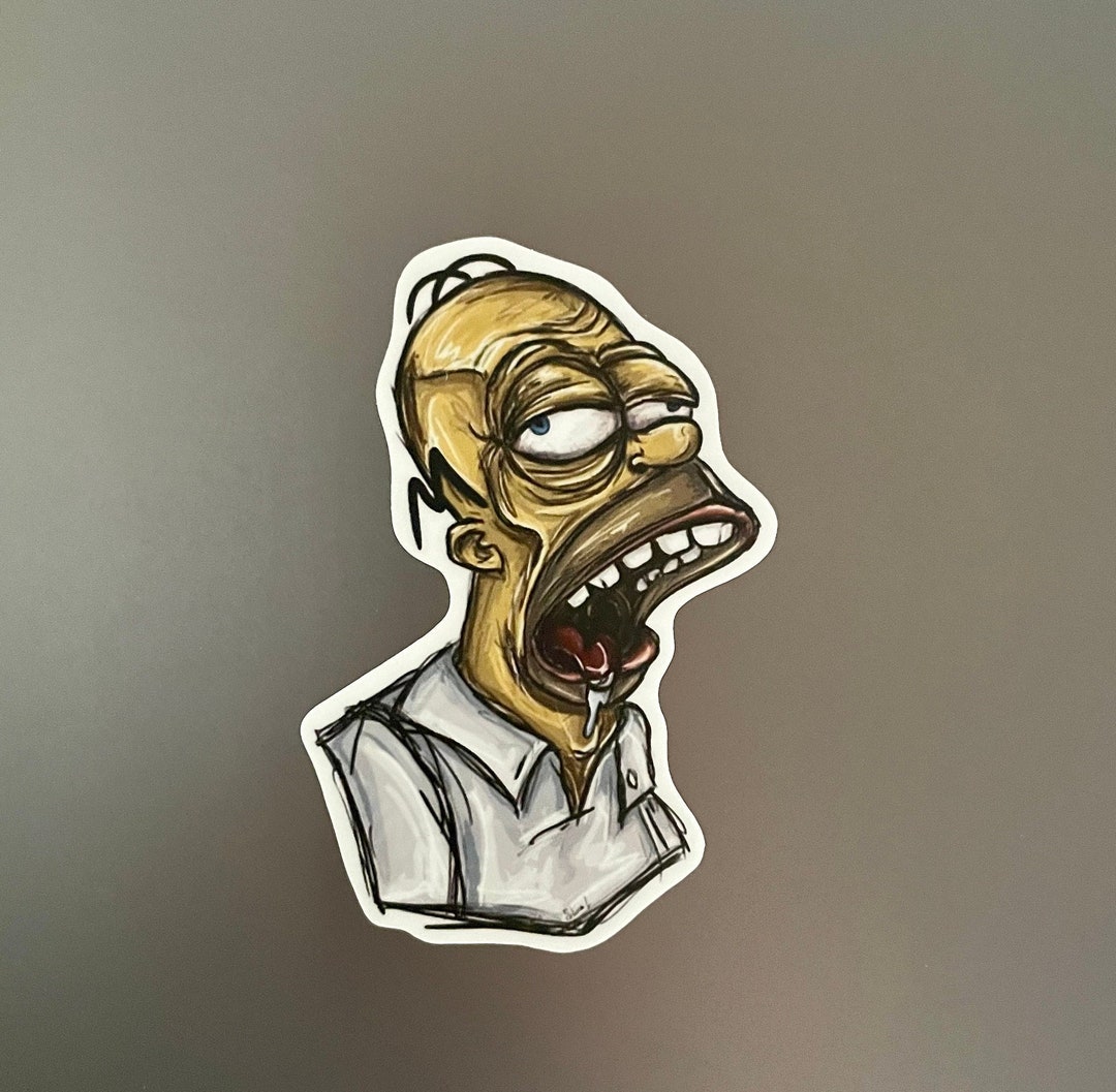 Simpsons Sticker | Laptop Stickers | Meme Sticker for Car | Journal ...