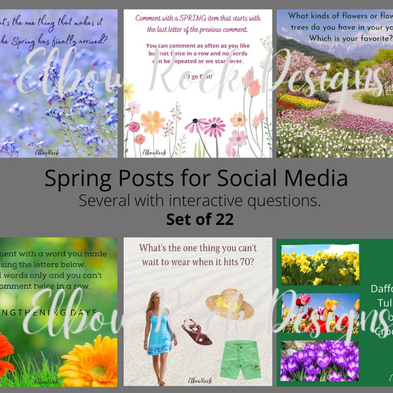 Spring Graphics - Etsy
