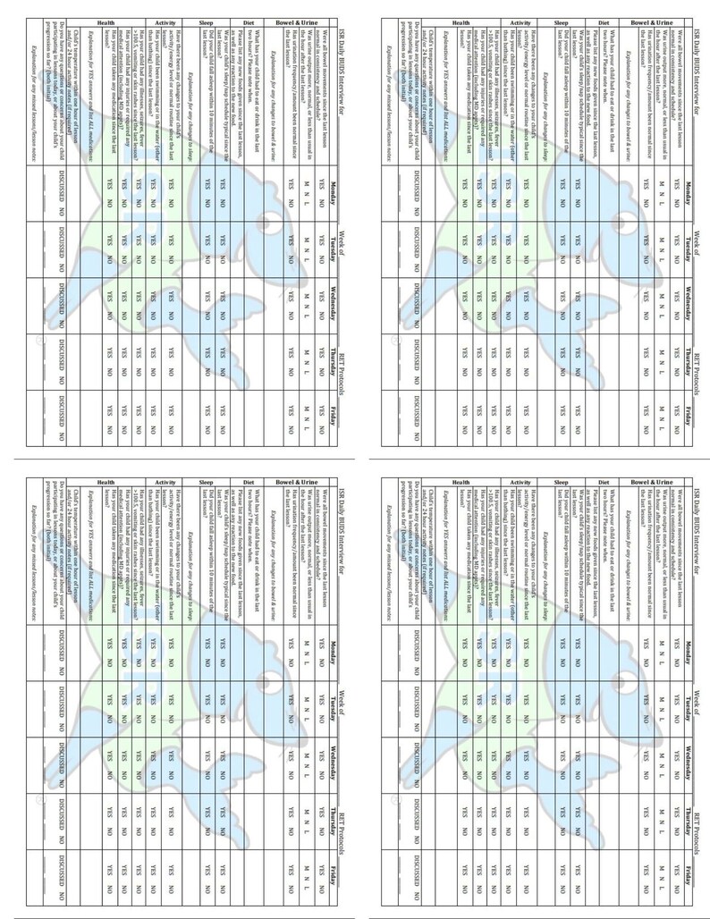 4 Week Buds Sheet - Etsy