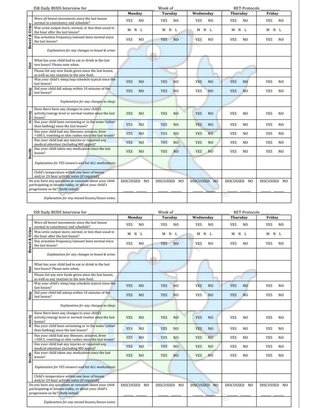 2 Week BUDS Sheet - Etsy