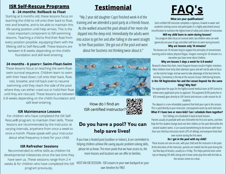 What is ISR Self-rescue? General Information Pamphlet - Etsy