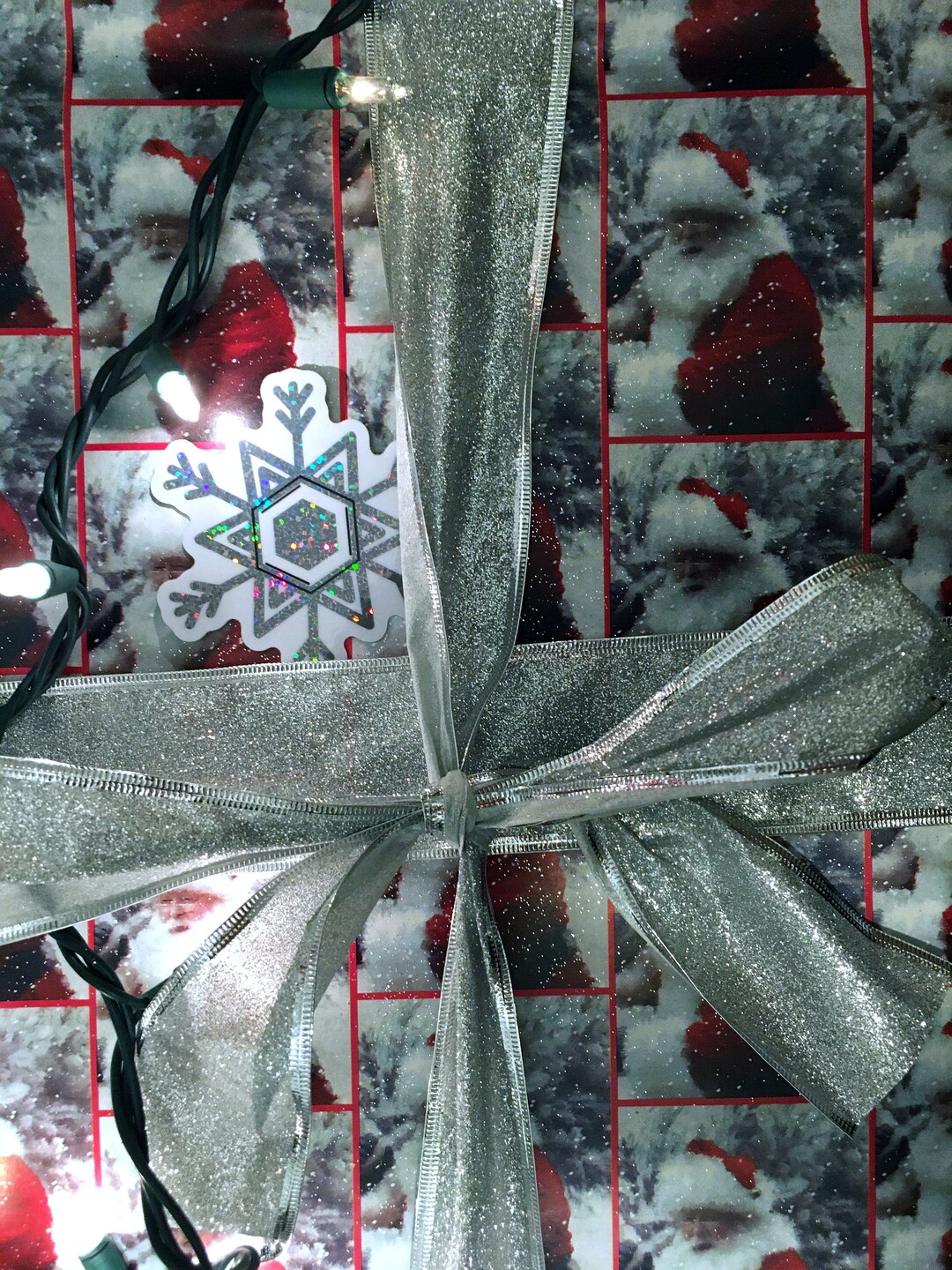 Holographic Benzene Ring Snowflake Sticker Holiday Gift Tag - Etsy