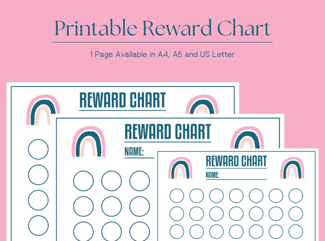 Buy Monthly Reward Chart Chore Chart for Kids Behaviour Chart Kids ...