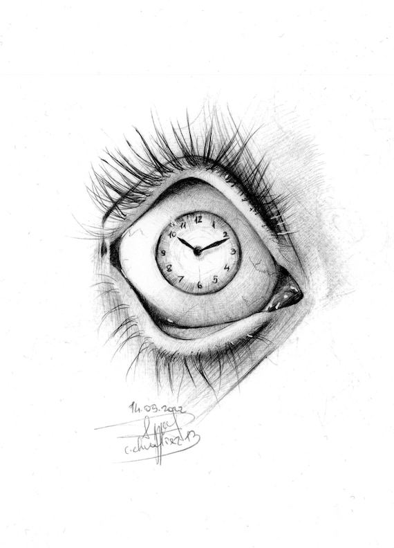 Eye Drawing With Time