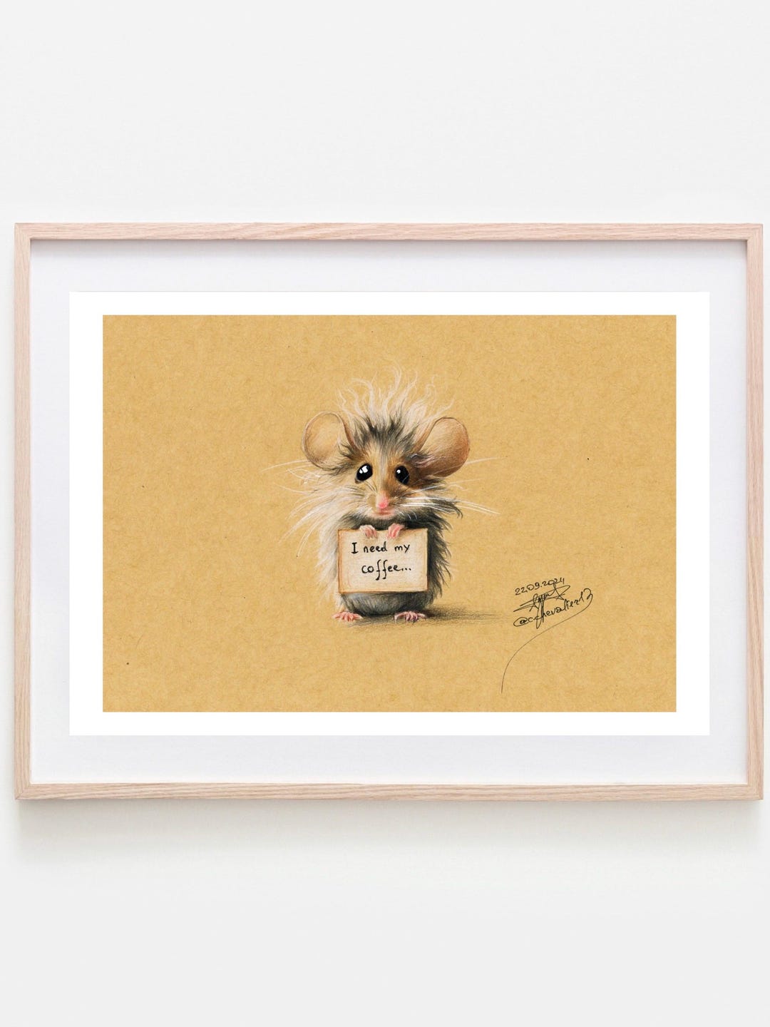 Beautiful Mouse Drawing - Pencil Illustration - Decoration Idea - Dream ...