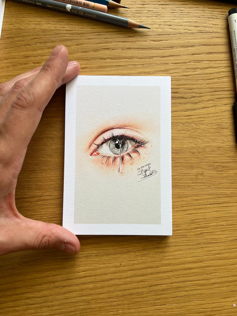 Realistic Eye Print 10x15cm Ignite White 300g Paper - Etsy