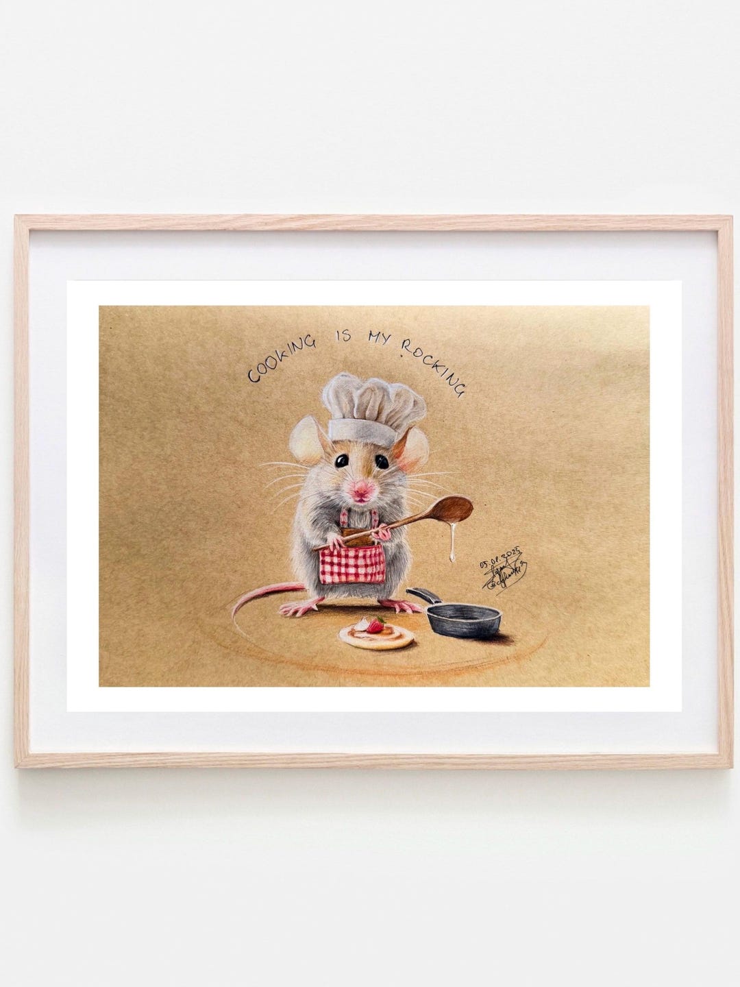 Beautiful Mouse Drawing - Pencil Illustration - Decoration Idea - Dream ...