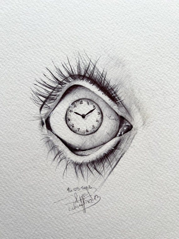 Eye Drawing With Time