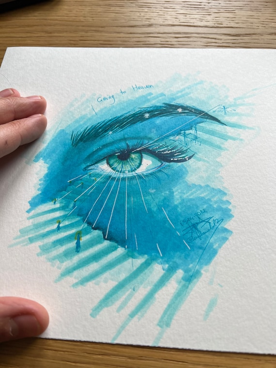 2 Blue Eyes Drawing