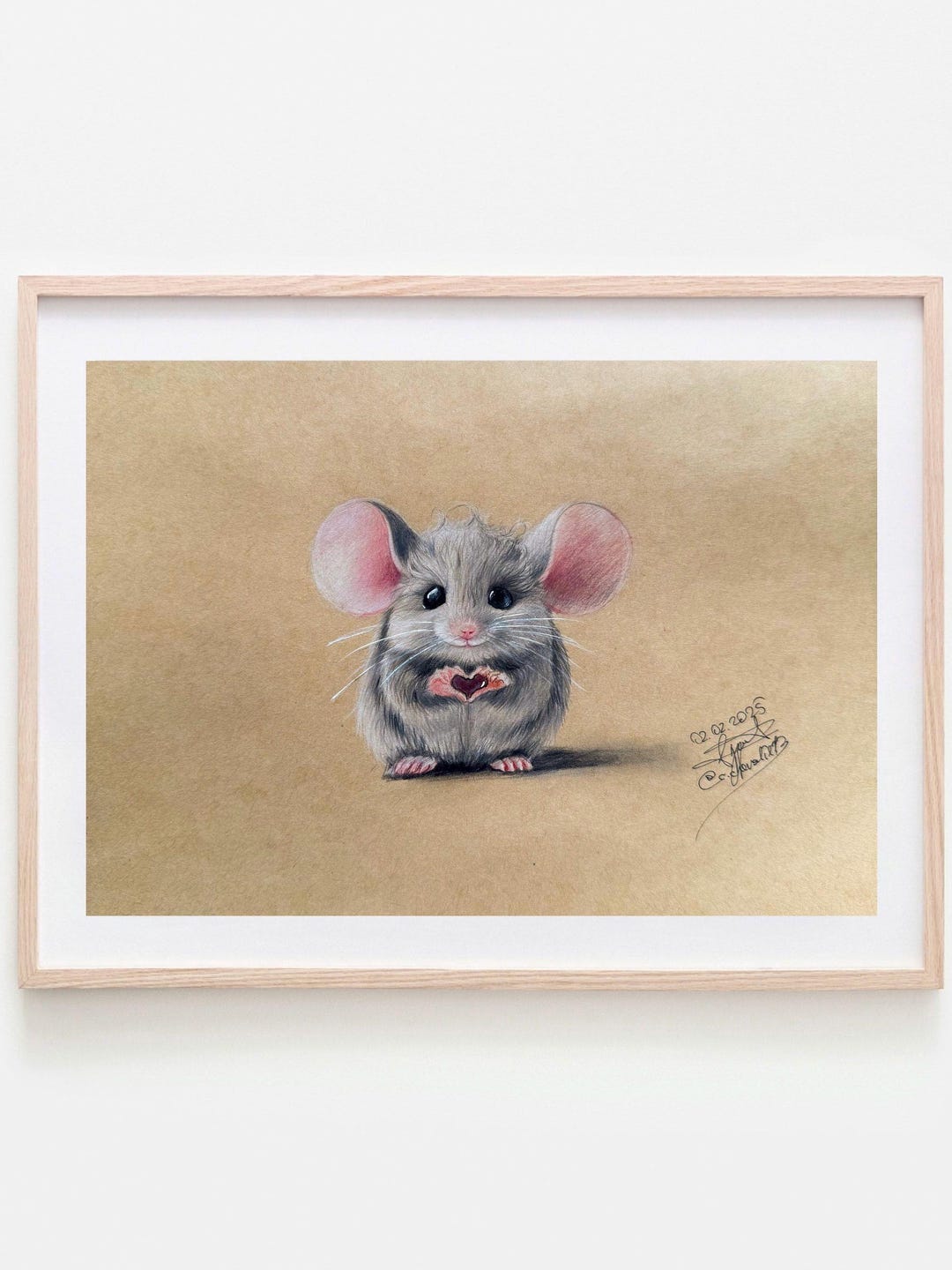 Beautiful Mouse Drawing - Pencil Illustration - Decoration Idea - Dream ...