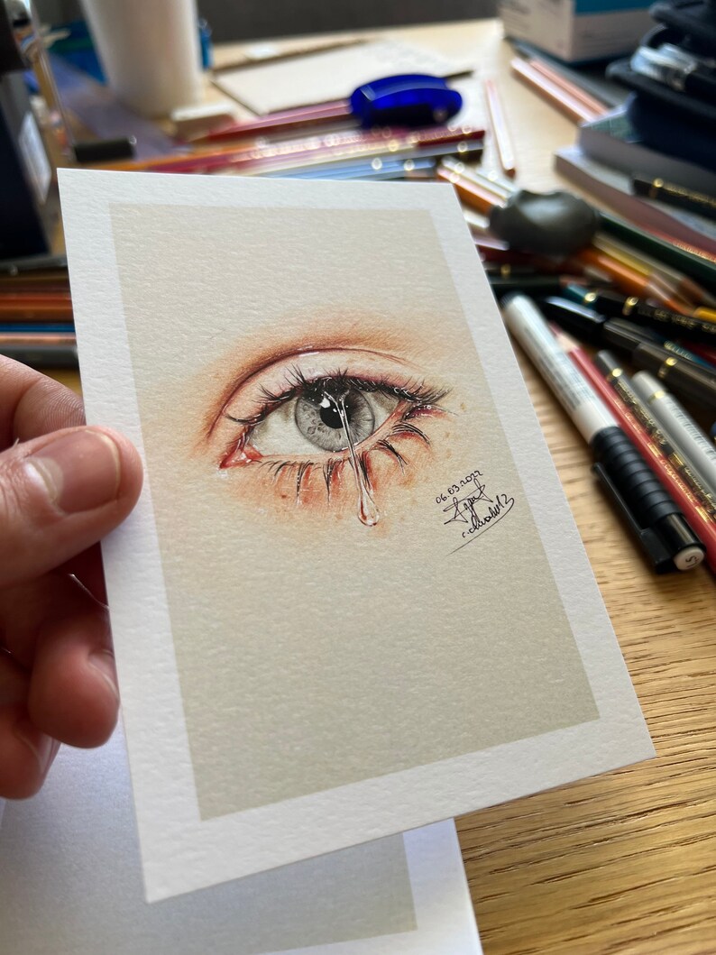 Realistic Eye Print 10x15cm Ignite White 300g Paper - Etsy