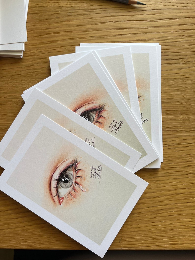 Realistic Eye Print 10x15cm Ignite White 300g Paper - Etsy