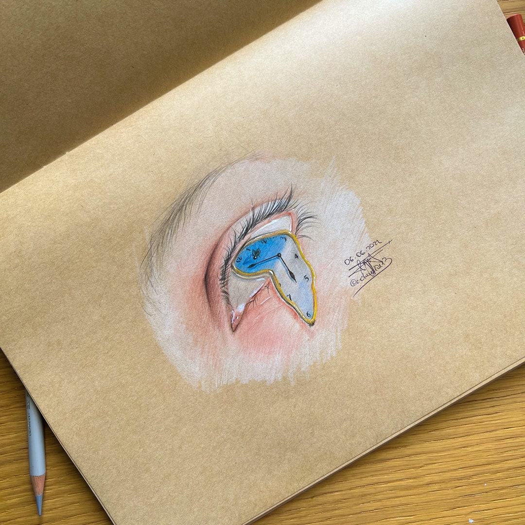 Abstract Eye - ORIGINAL Drawing - Etsy