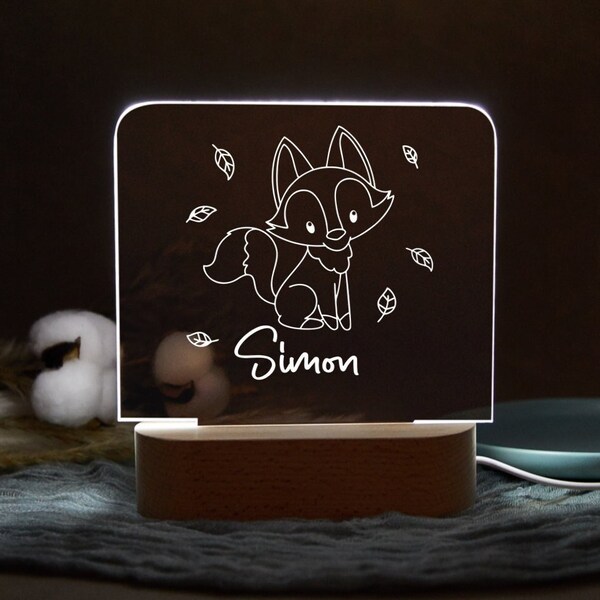 Night Light Fox - Etsy
