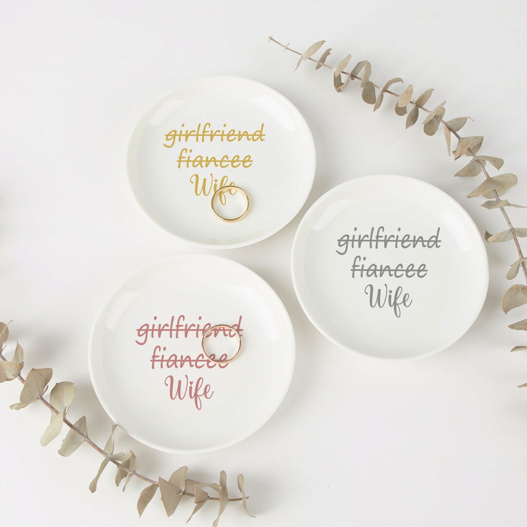 Custom Wife Ring Dish,wedding Ring Dish,newly Married Gifts,bride Gifts ...