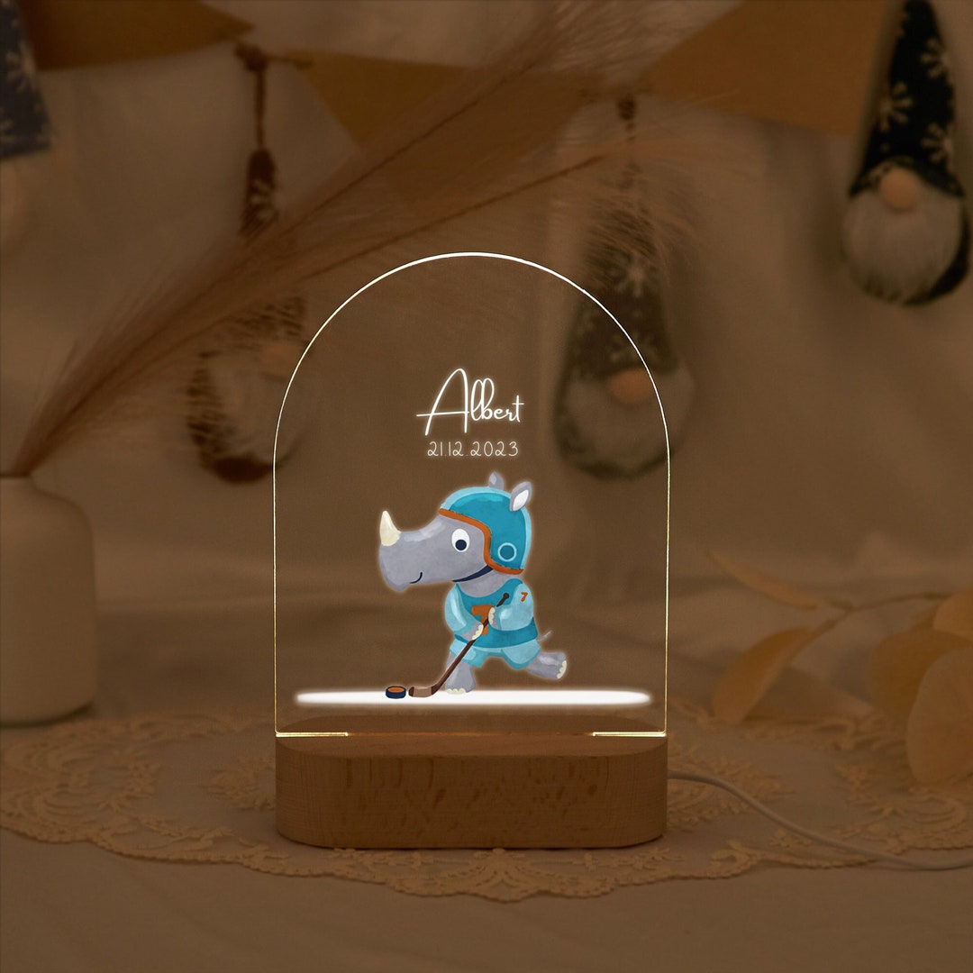 Custom Night Light for Kids,baby Birth Gifts,sports Night Lamp for Kids ...