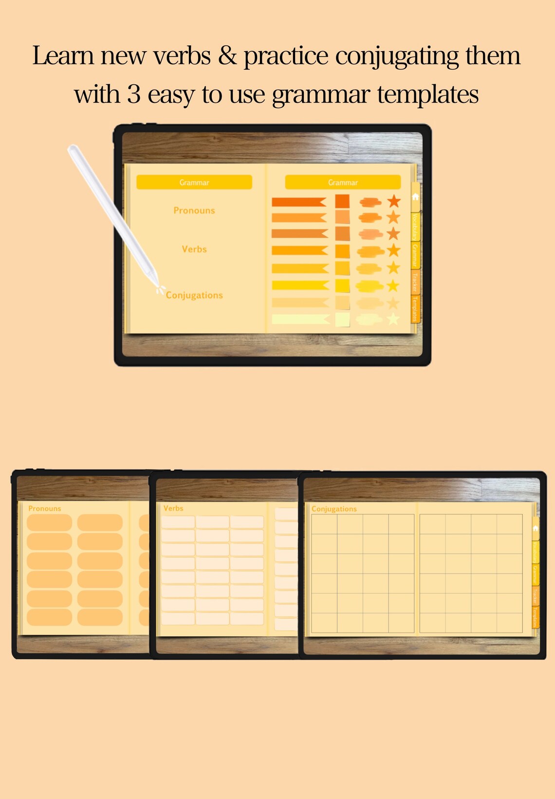 Digital Language Learning Journal, Language Learning Notebook, Digital ...