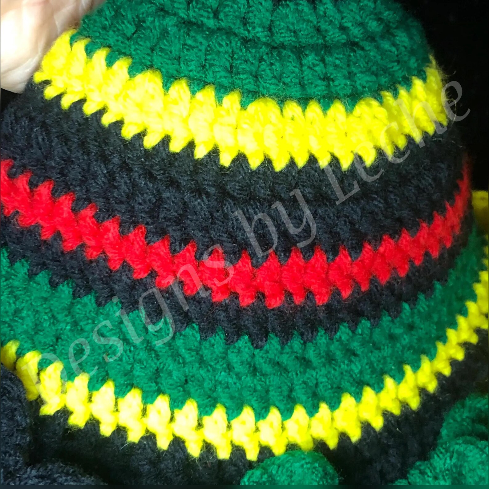 Jamaica Rasta Deluxe Ruffle Hat | Crochet - Etsy