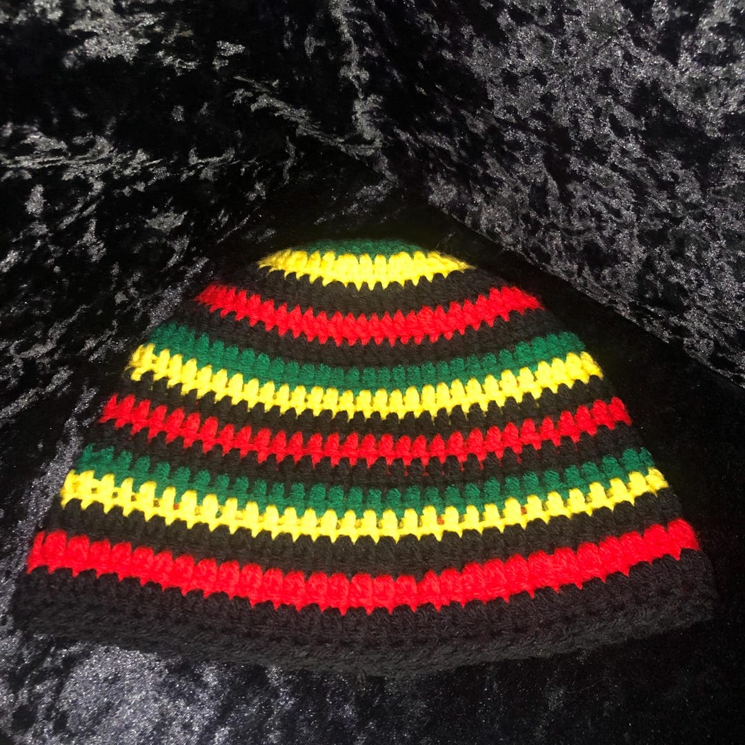 Rasta Jamaican Skully Hat | African American Jamaican Flag Brimless ...