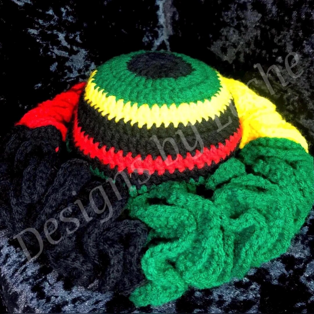 Jamaica Rasta Deluxe Ruffle Hat | Crochet - Etsy