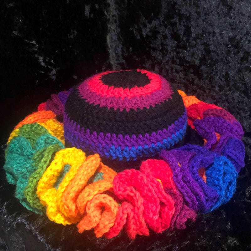 Rainbow Hat - Etsy