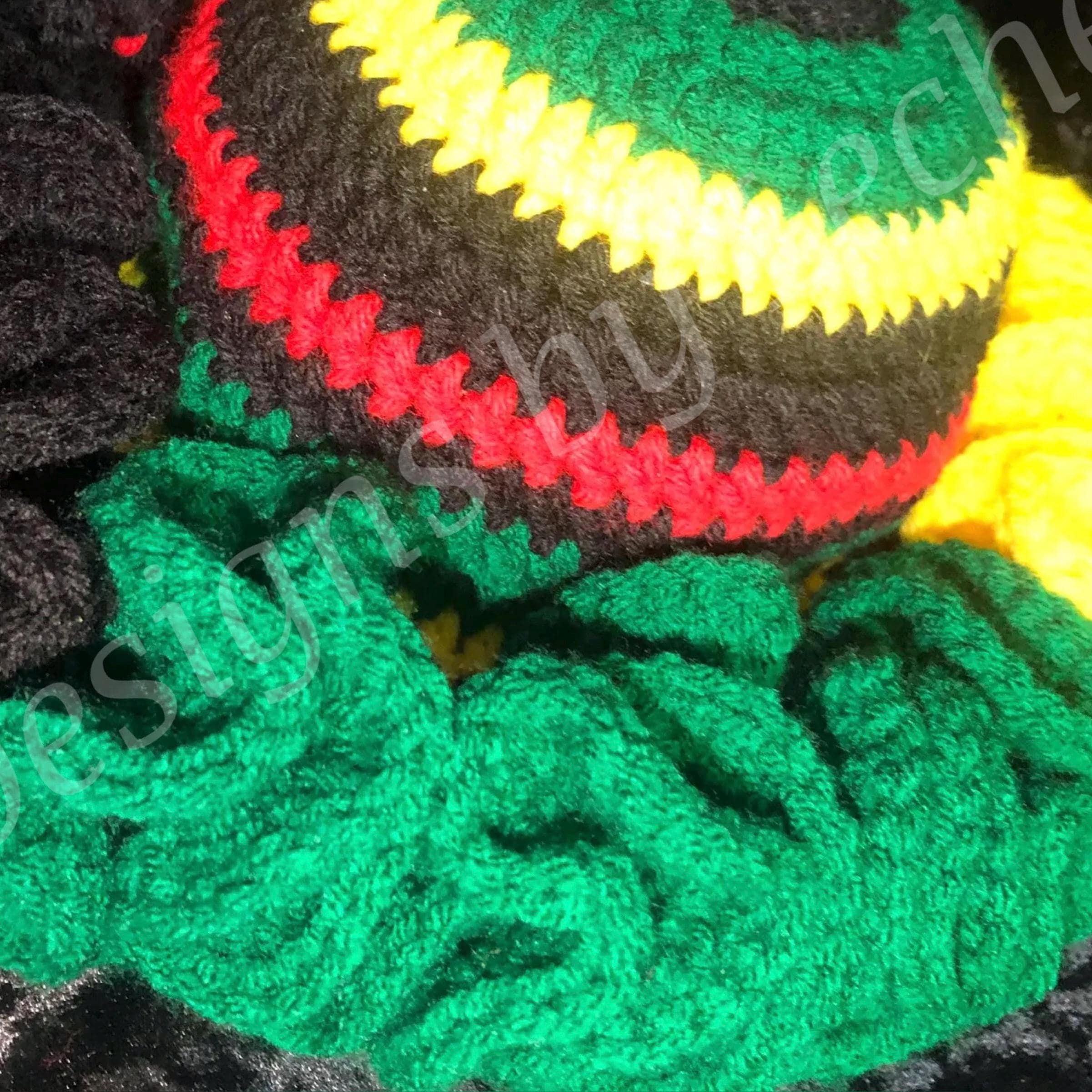 Jamaica Rasta Deluxe Ruffle Hat | Crochet - Etsy