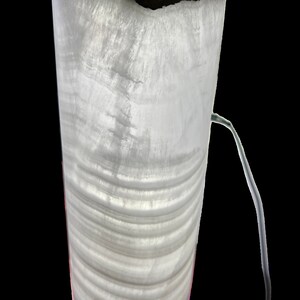 Translucent White Onyx Pillar Cylinder Lamp/elegant Stone Lamp ...