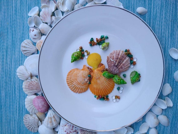 Wall Plate Beach Wall Plates Beach Wall Decor Handmade | Etsy