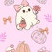 Pink & Ghost Wallpaper - Etsy