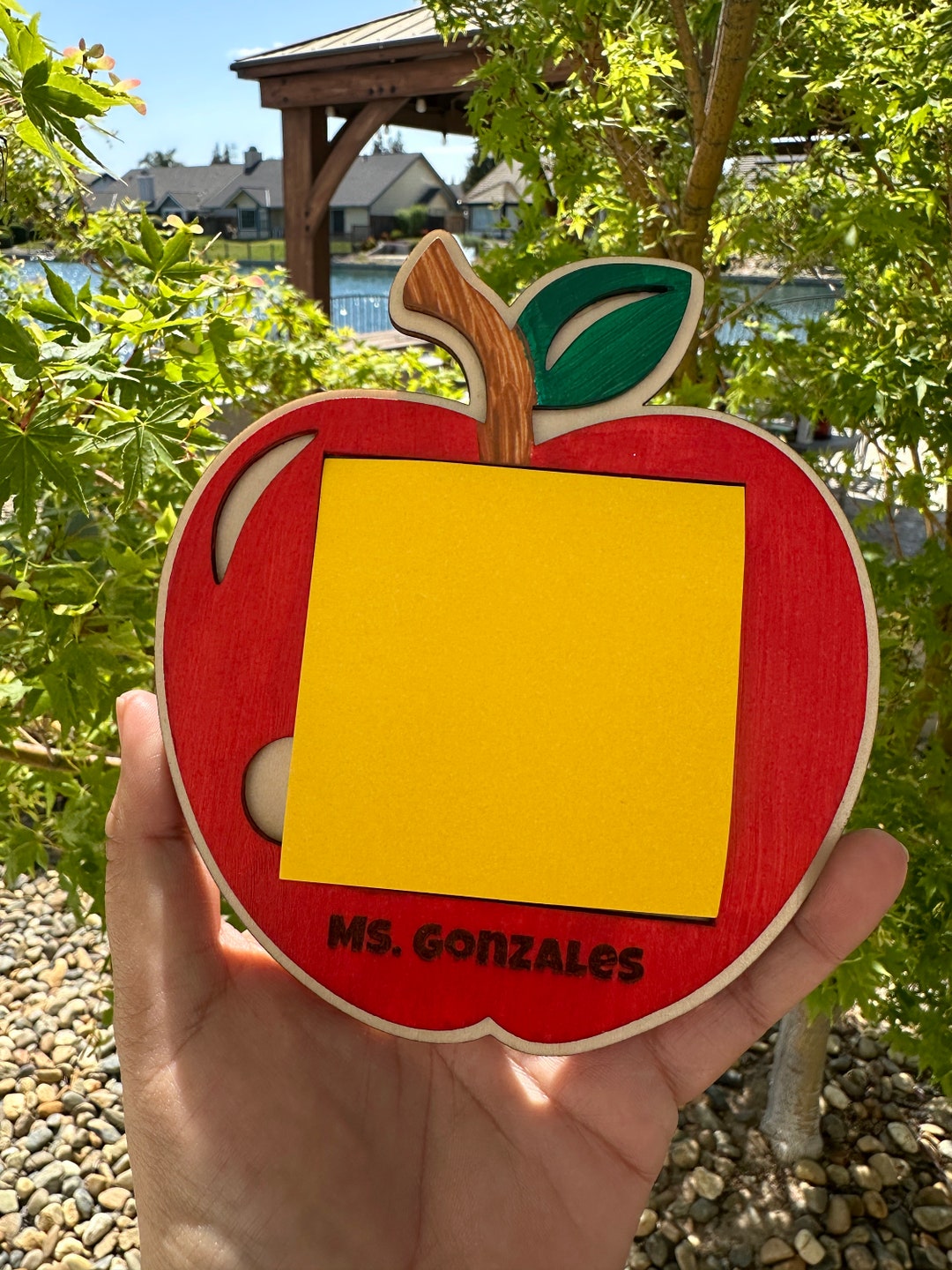 Apple Post It Note Holder - Etsy