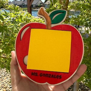 Apple Post It Note Holder - Etsy