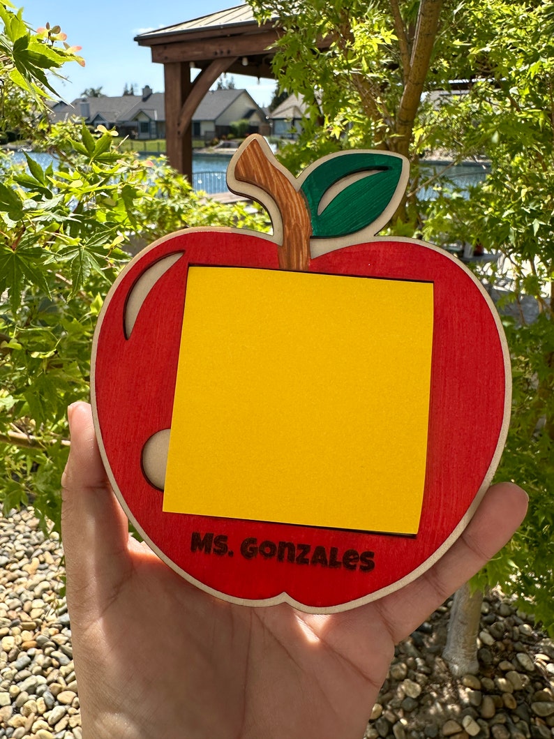 Apple Post It Note Holder - Etsy