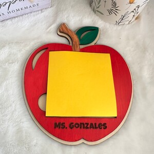 Apple Post It Note Holder - Etsy