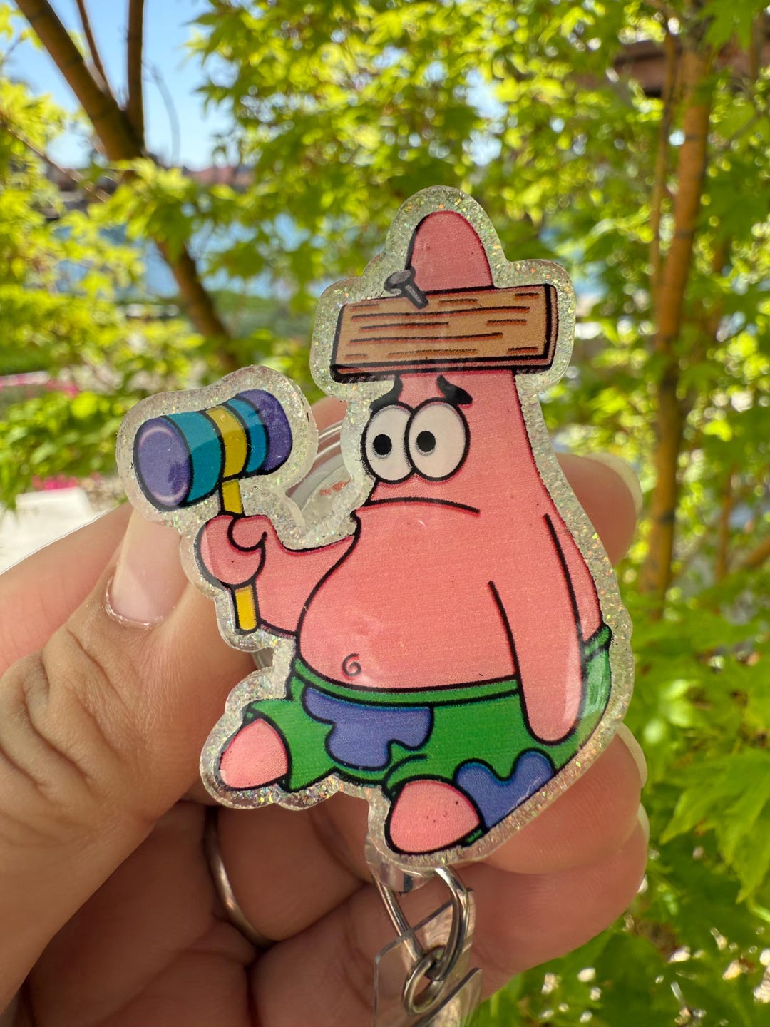 Sponge and Pat Badge Reels - Etsy