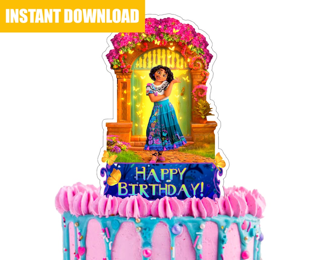 Encanto Party Cake Topper - Cake Topper Party Decor -girl Birthday ...