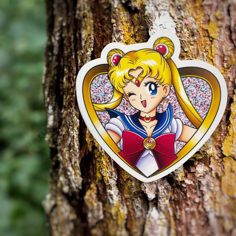 Sailor Moon Hearts | Premium Water-resistant Vinyl Sticker Set | Glossy ...