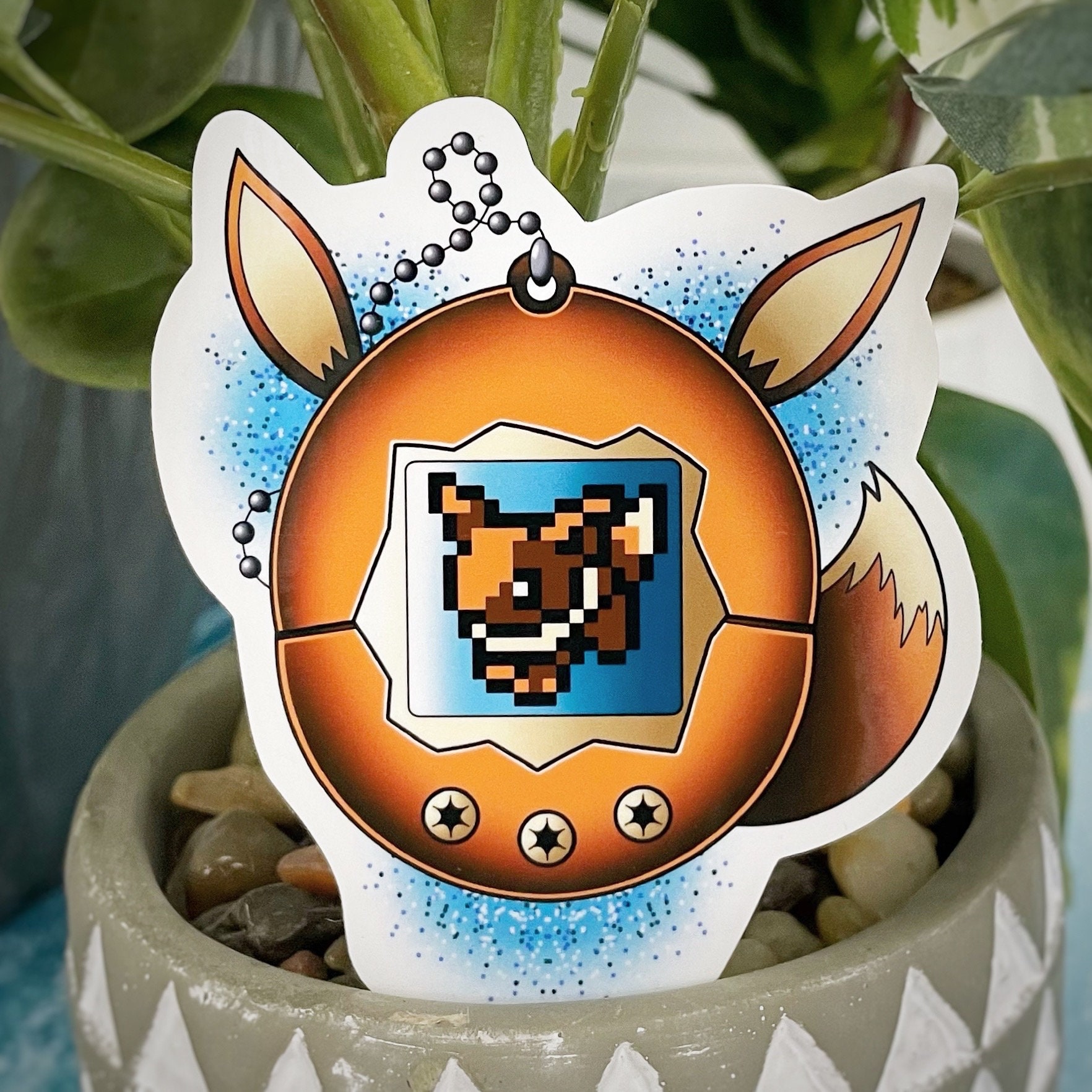 Pokémon 8-bit Tamagotchi Water-proof Vinyl Sticker Set Glossy Finish 3 ...