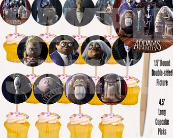 Addams Family Cupcake Topper - Etsy