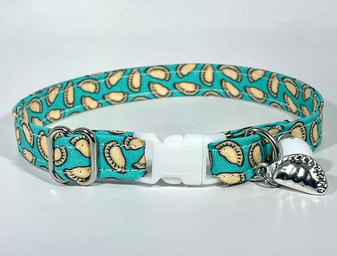 Cat Collar- "pierogi Dumpling" Adjustable Breakaway Safety Quick ...