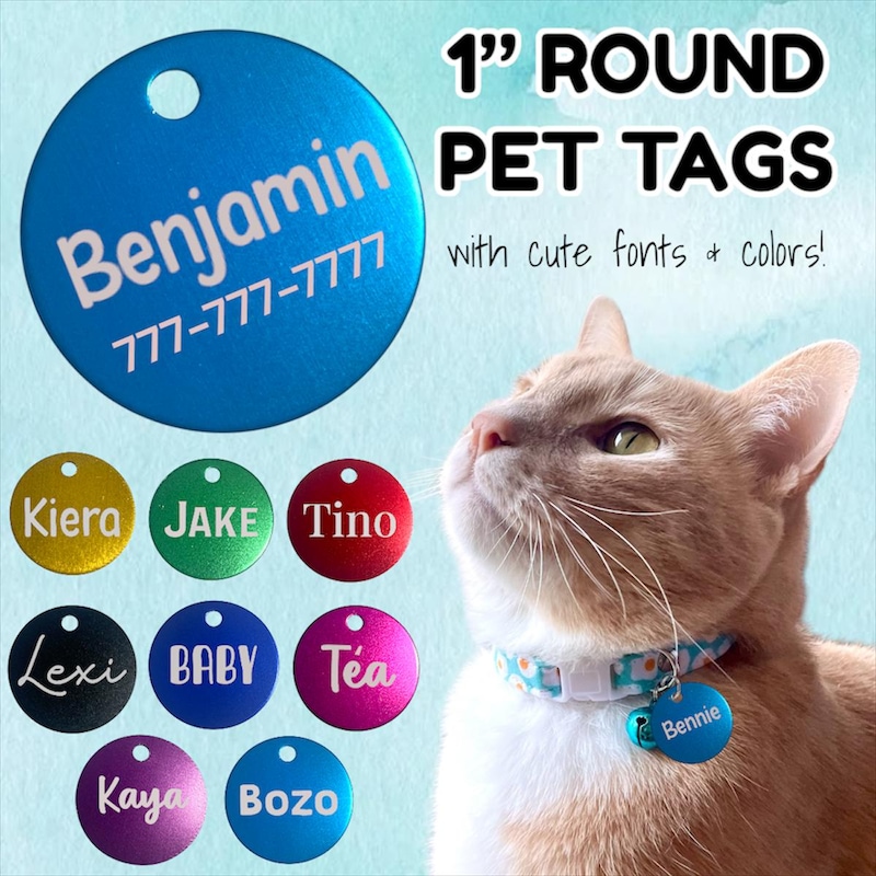 Cat Tags - Etsy