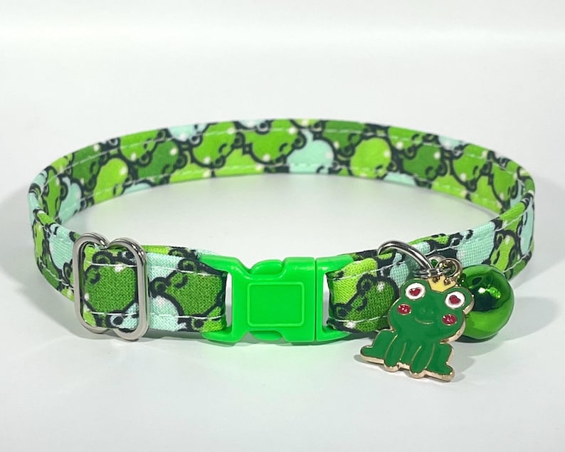 Cat Collar- "frogs" Adjustable Breakaway Safety Quick-release Collar ...