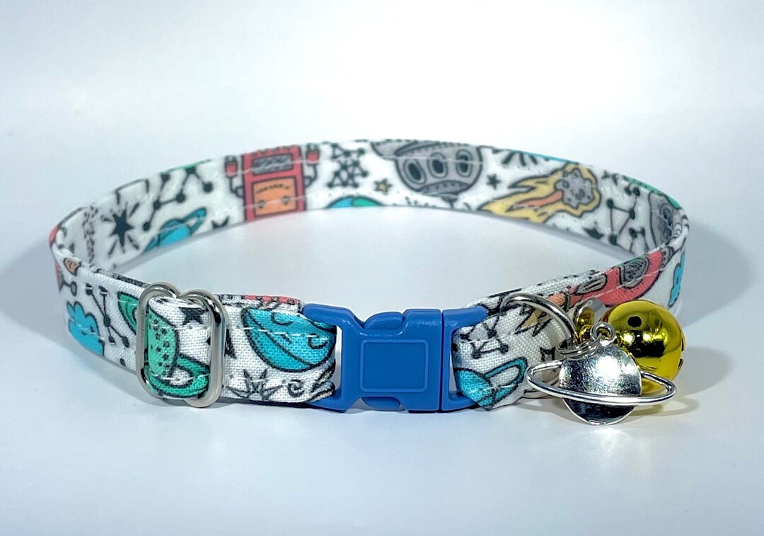 Cat Collar- "space Doodle" Adjustable Breakaway Safety Collar, Saturn ...
