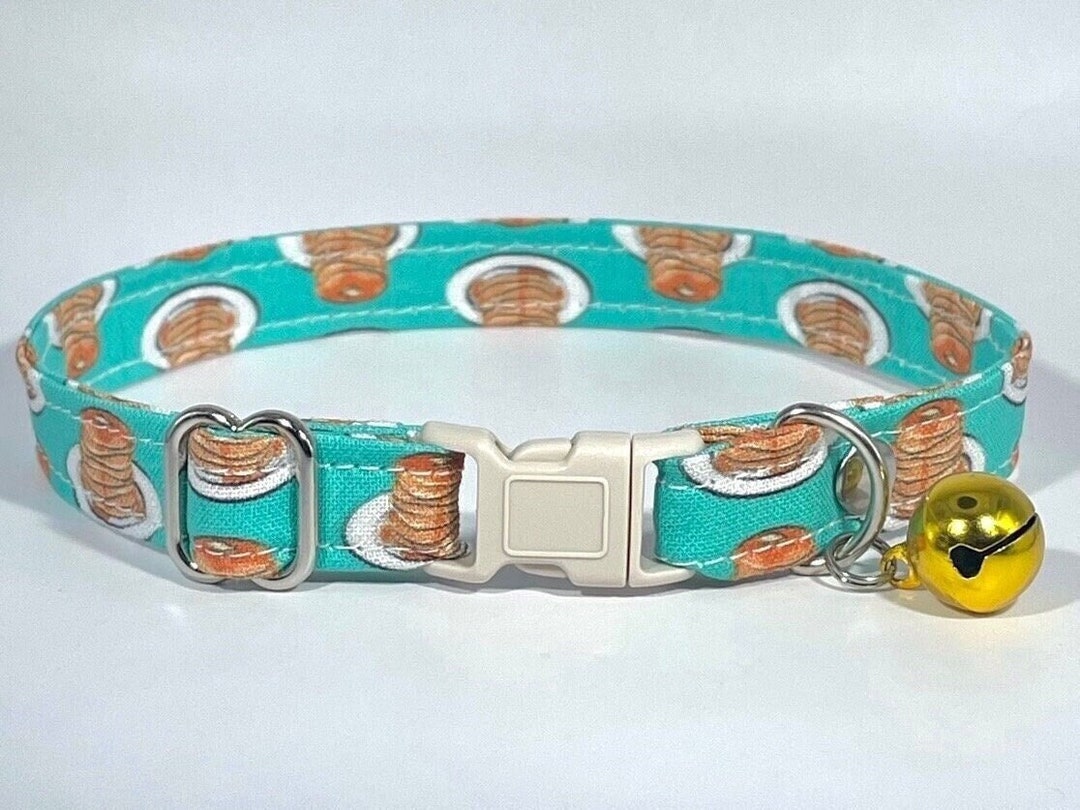 Cat Collar- "buttermilk Pancakes” Adjustable Breakaway Safety Quick ...